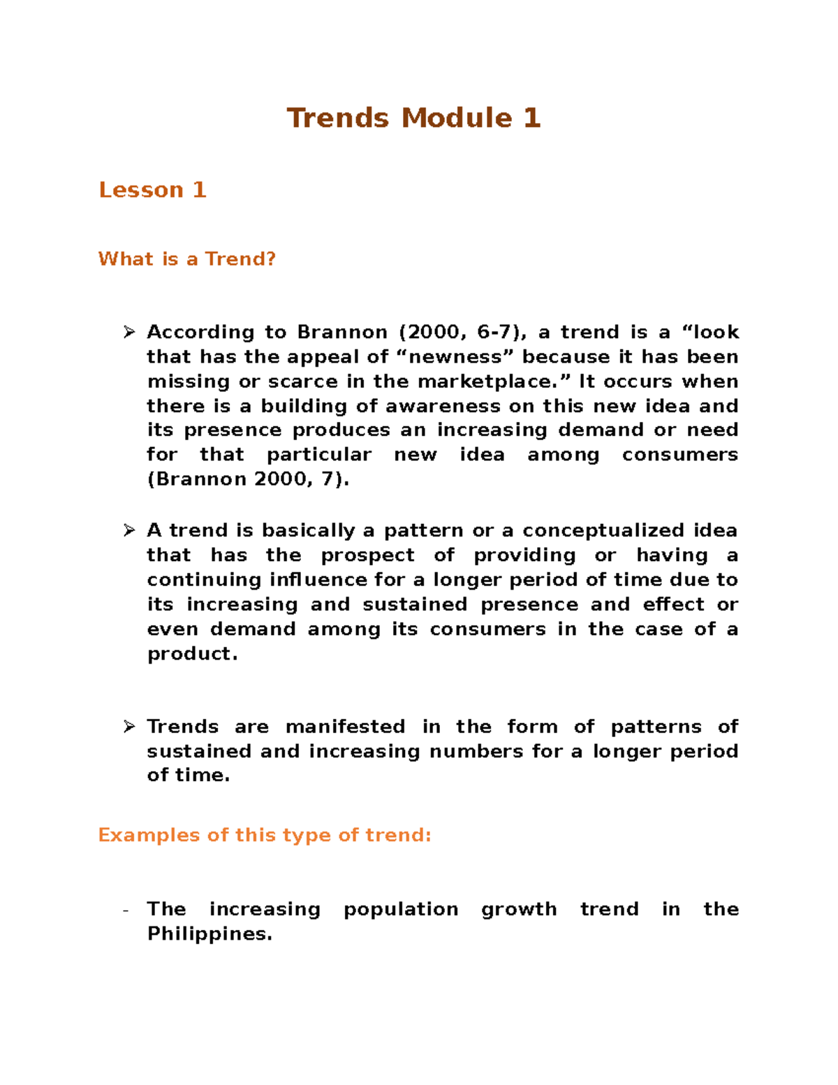 Trends and Network Module 1 for Second Semester ( Short Reviewer ...