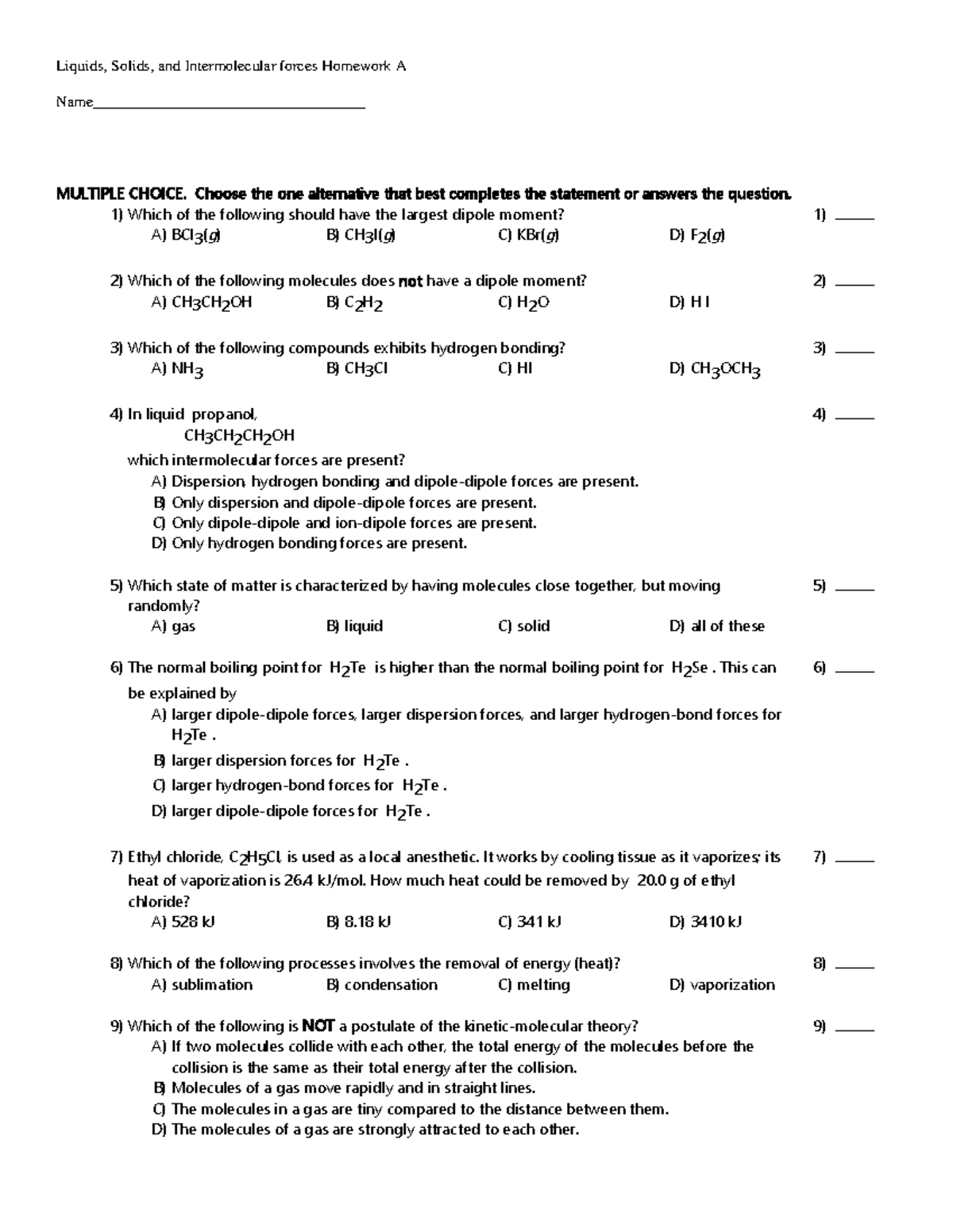 S liquids,solids,intermolecularforces h a - Liquids, Solids, and ...