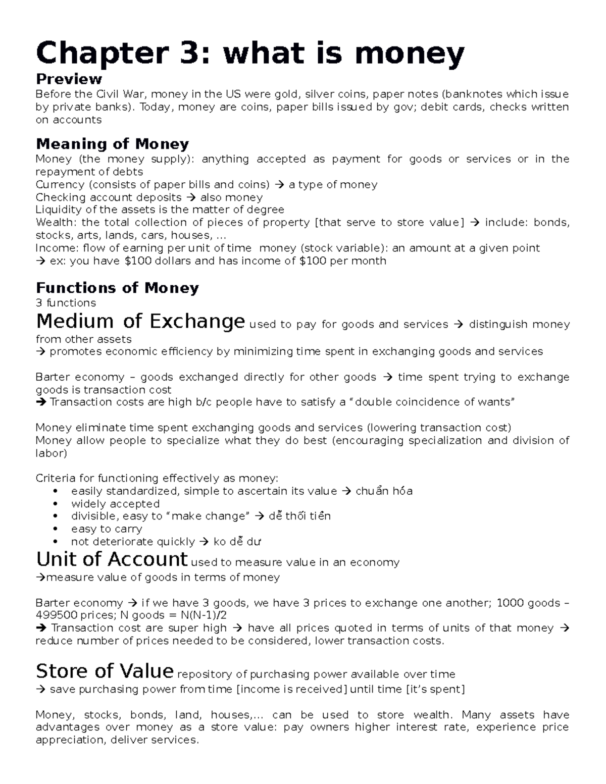 Chapter 3 - bài tóm tắt môn lý thuyết tài chính bằng tiếng anh ...