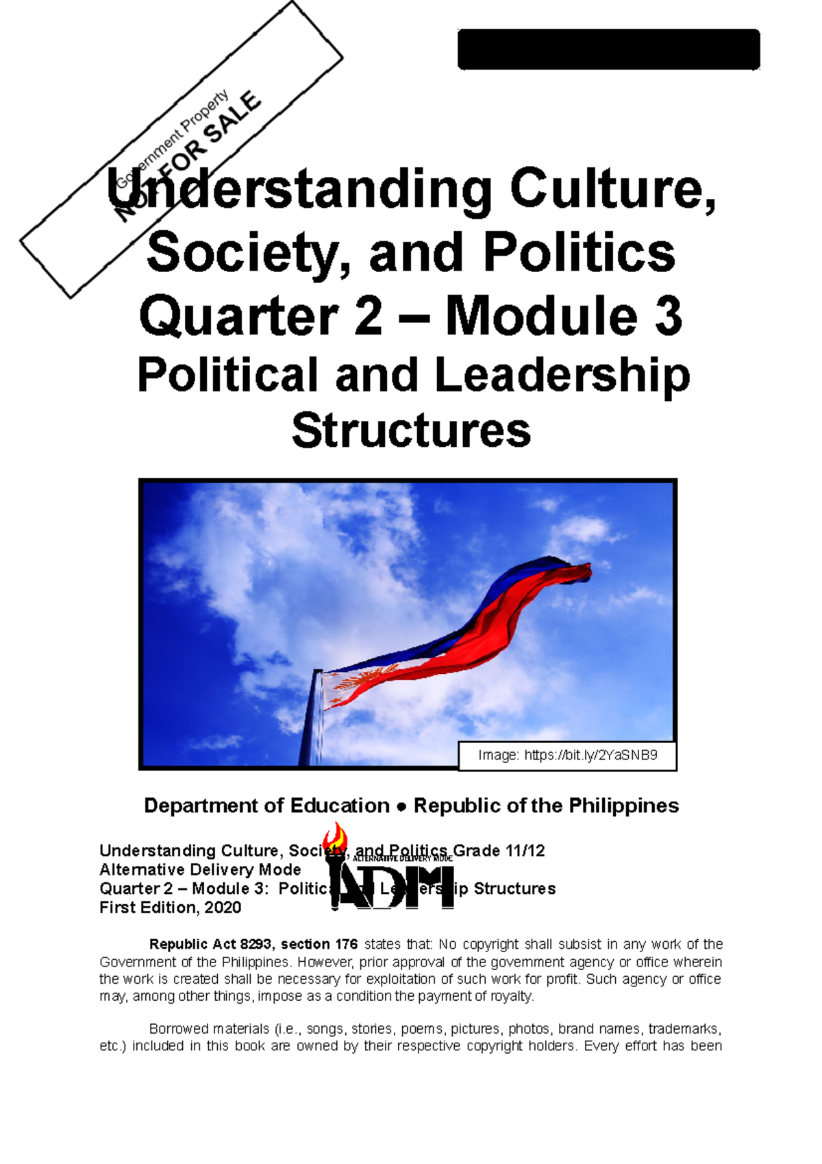 Ucsp11 q2 mod3 politicalorganization v2 - Understanding Culture ...