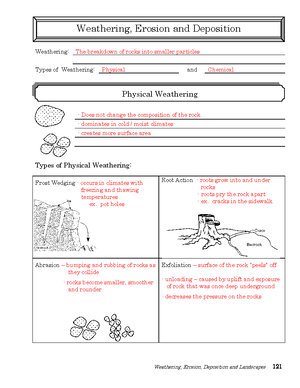 Lab 24 Weathering Lab Weathering of Earth's Surface - 1 Name ...