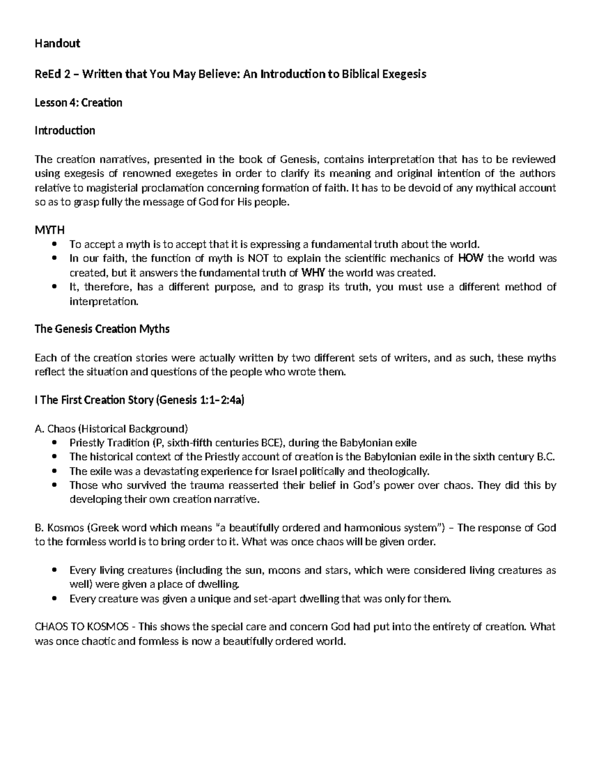 Lesson-4 - REED - Handout ReEd 2 – Written that You May Believe: An ...