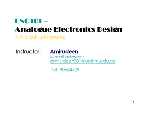 ENG101 CT02 Analogue Electronics Design - Instructions: 1. This test ...