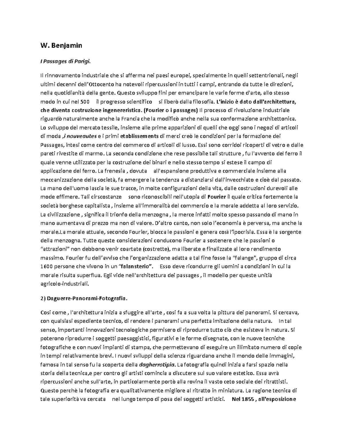 Les passages de paris Benjamin - W. Benjamin I Passages di Parigi. Il ...