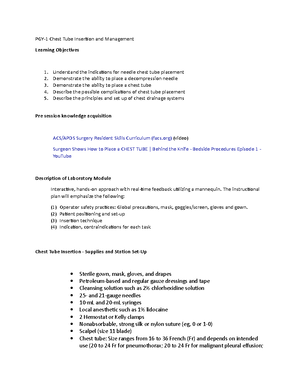 NG Tube Insertion Guide - 1 PGY-1 Nasogastric Tube Insertion Learning Objectives List ...