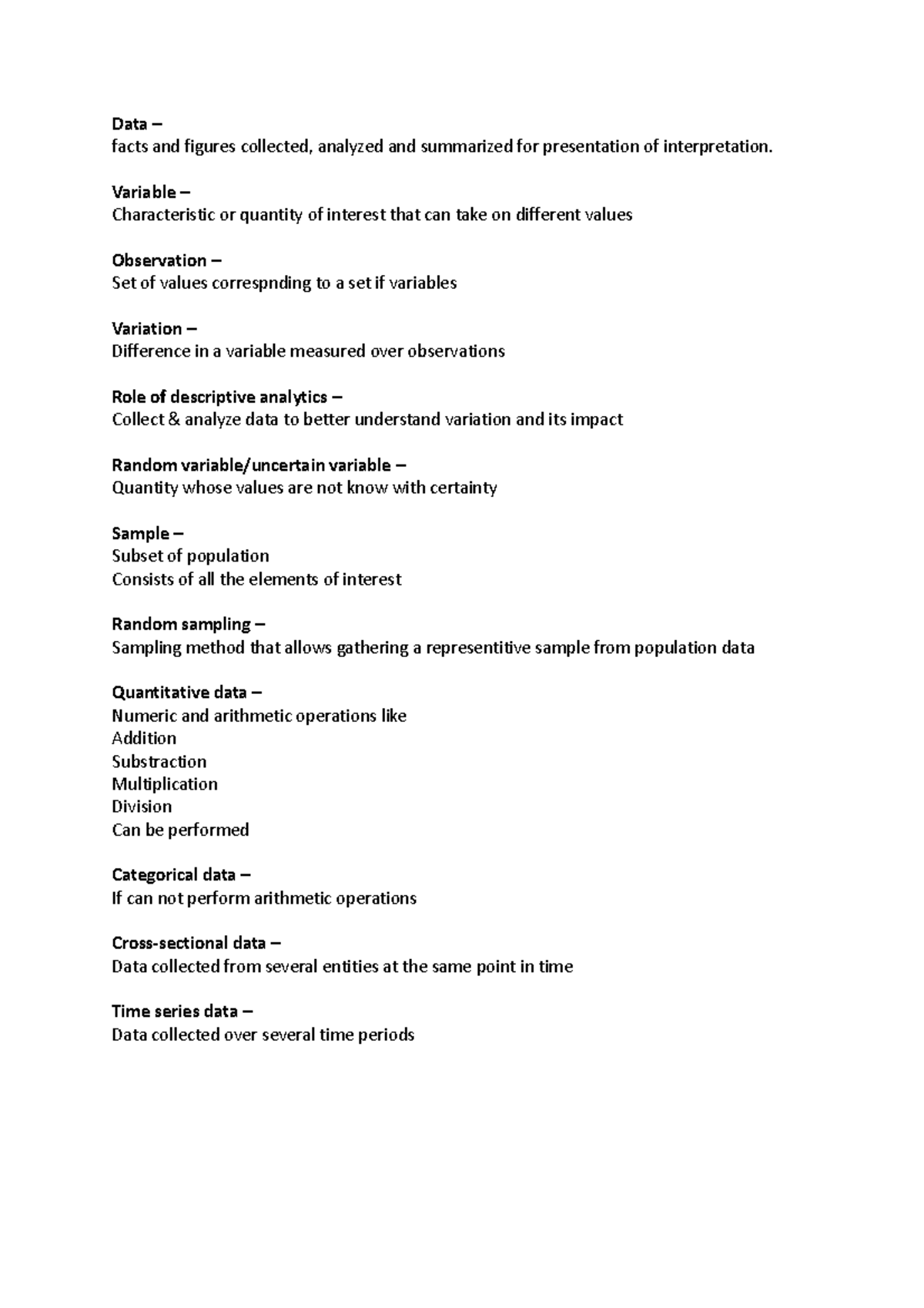 Cmpg Chapter 2 Summaries Chpt 2 Data Facts And Figures Collected Analyzed And Summarized