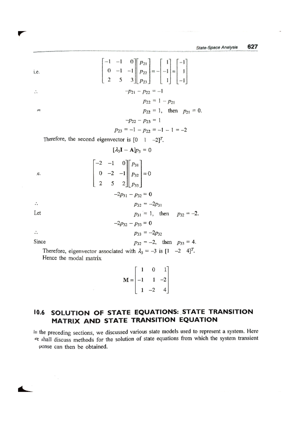 State transition matrix notes - Control System - Studocu