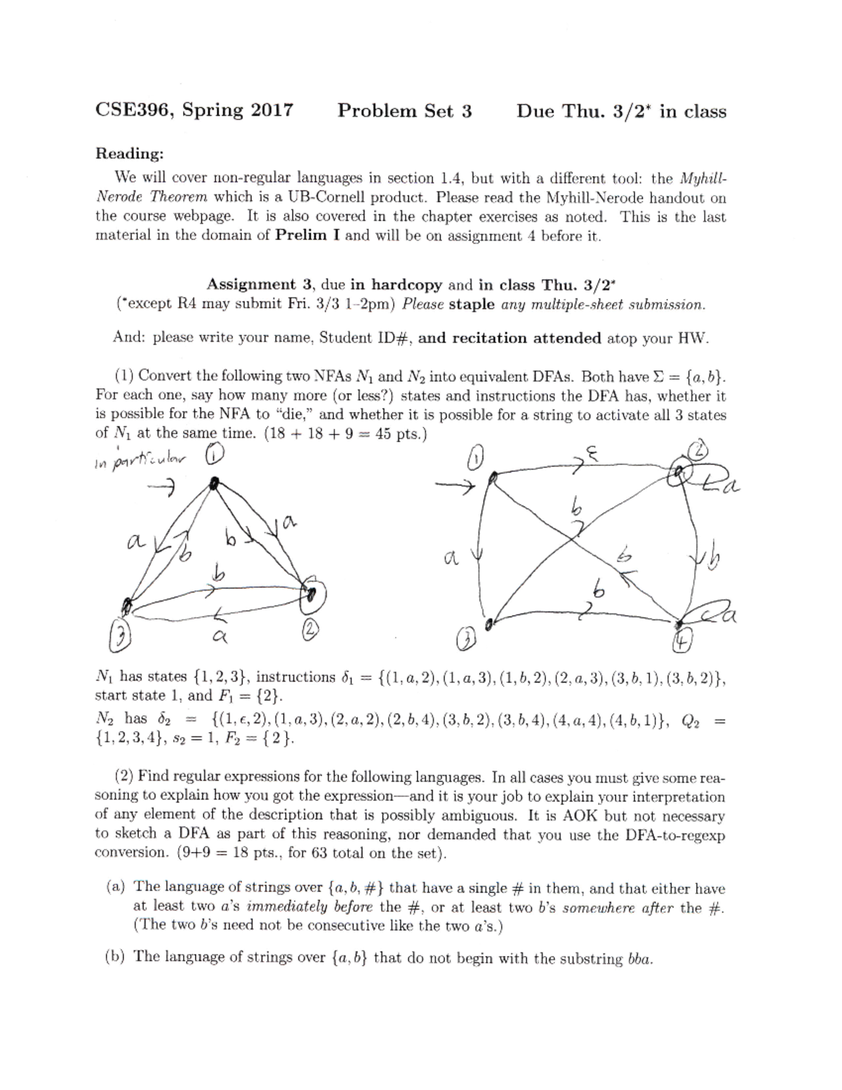 CSE396 problem set 3 spring 2017 q + a - CSE396 Problem Set 3 Answer ...
