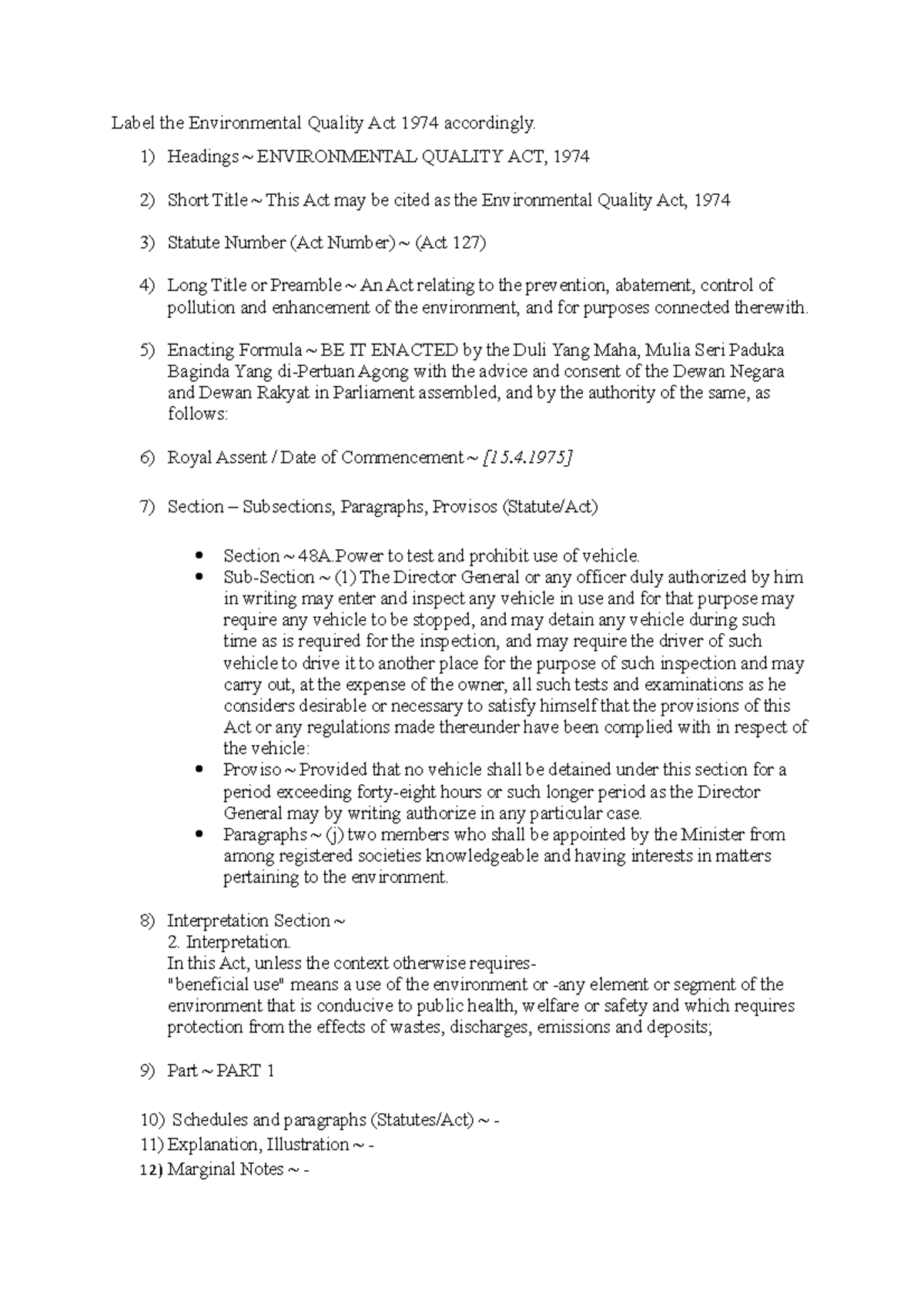 Tutorial answers (week 10) - Introduction to Law - MMU - Studocu