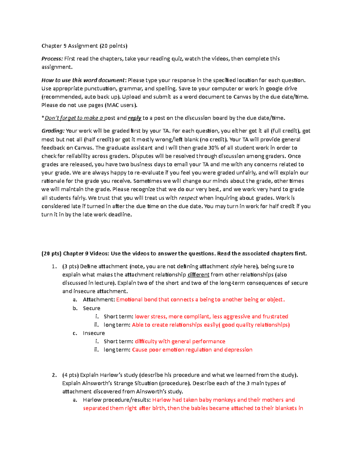 Chapter 9 assignment-20 pts-2 - Chapter 9 Assignment (20 points ...