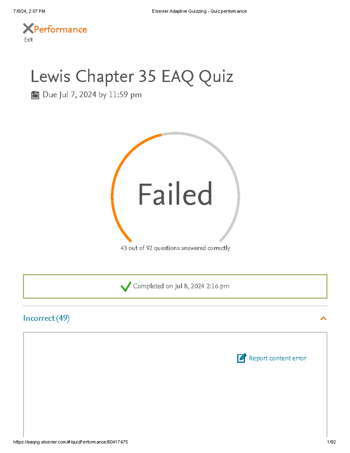 Lewis chapter 35 EAQ - ####### Exit Performance Lewis Chapter 35 EAQ ...