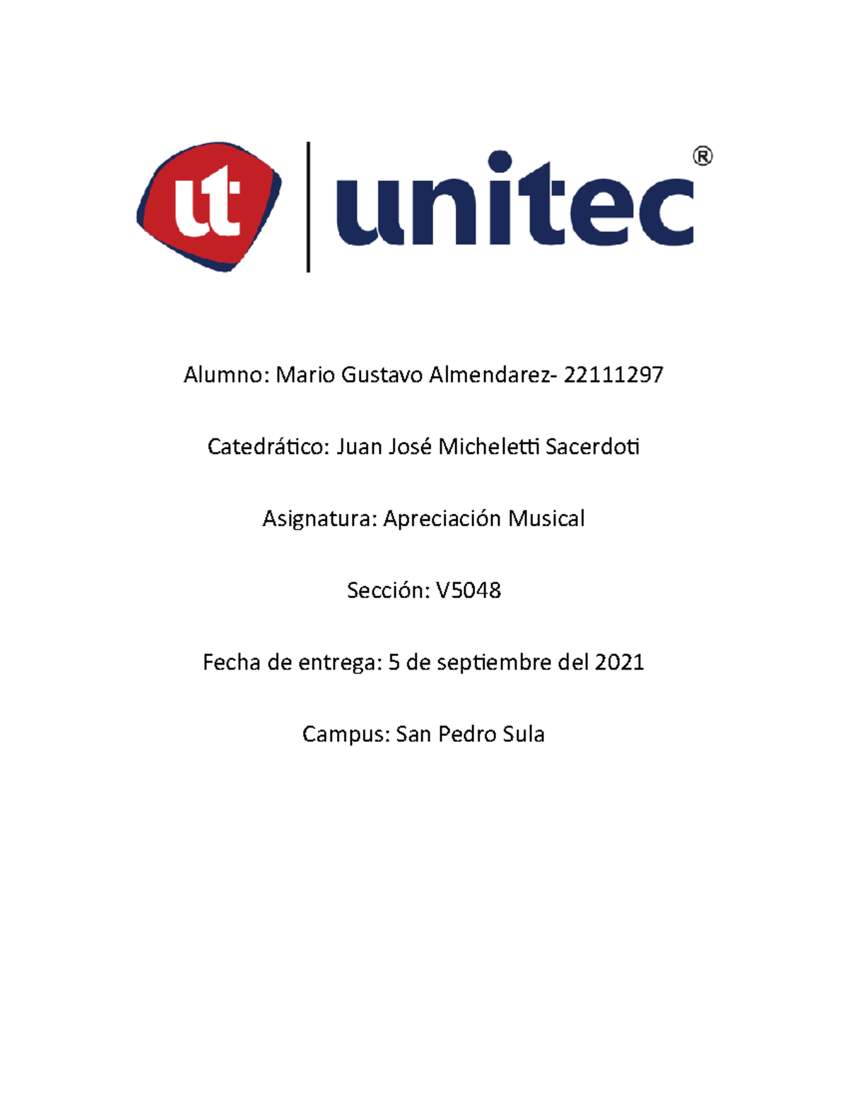 “Músicos y agrupaciones de Honduras - Alumno: Mario Gustavo Almendarez ...