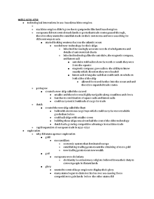 HIST 100 Notes and Ideas - Lecture 1 Video Notes - What is Global ...