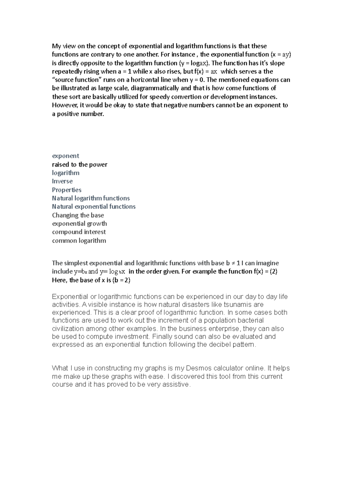 Learning Journal UNIT 5 MATH 1201 - MATH 1201 - UoPeople - Studocu