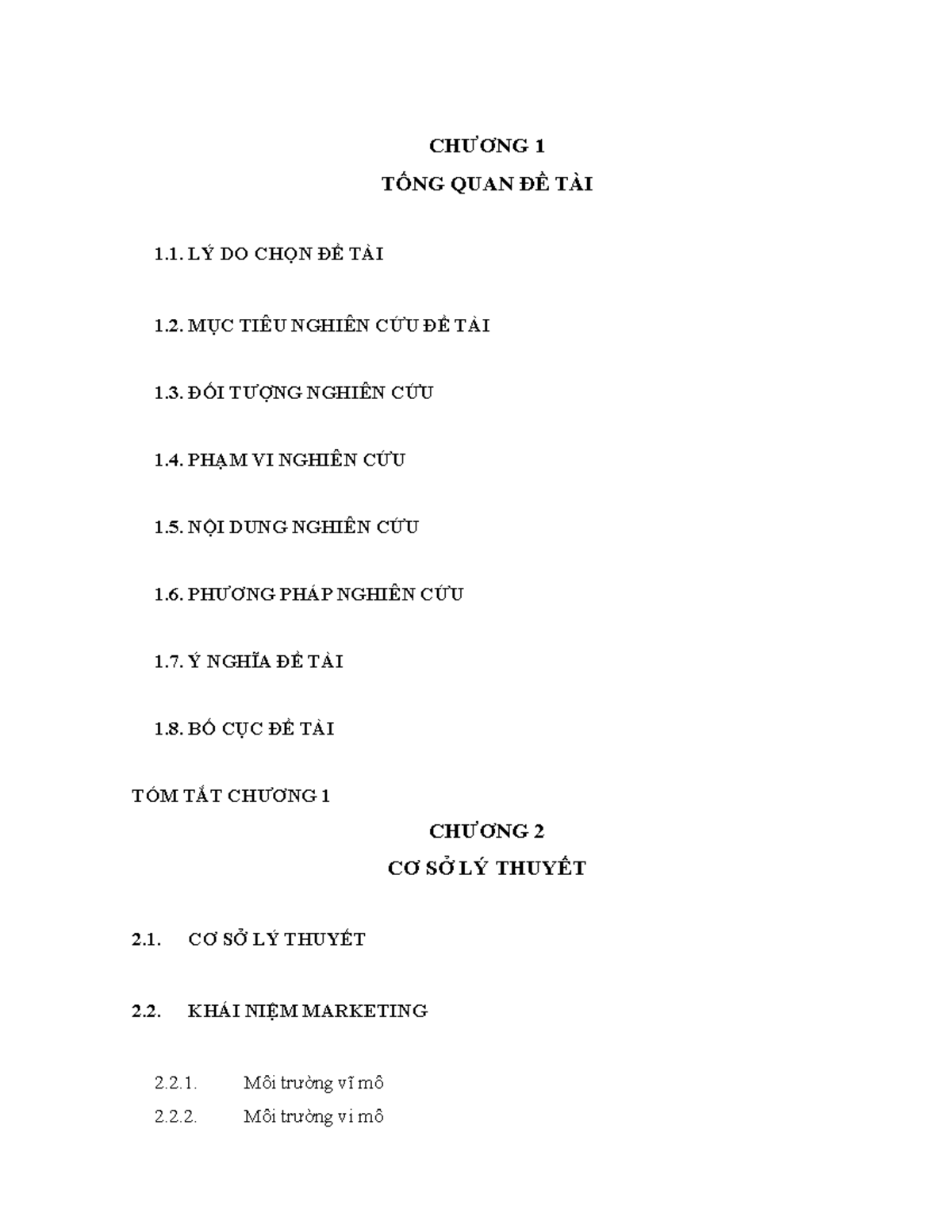 ĐỂ CƯƠNG THNN1 ACBS - Copy - CHƯƠNG 1 TỐNG QUAN ĐỀ TÀI 1. LÝ DO CHỌN ĐỀ TÀI 1. MỤC TIÊU NGHIÊN ...