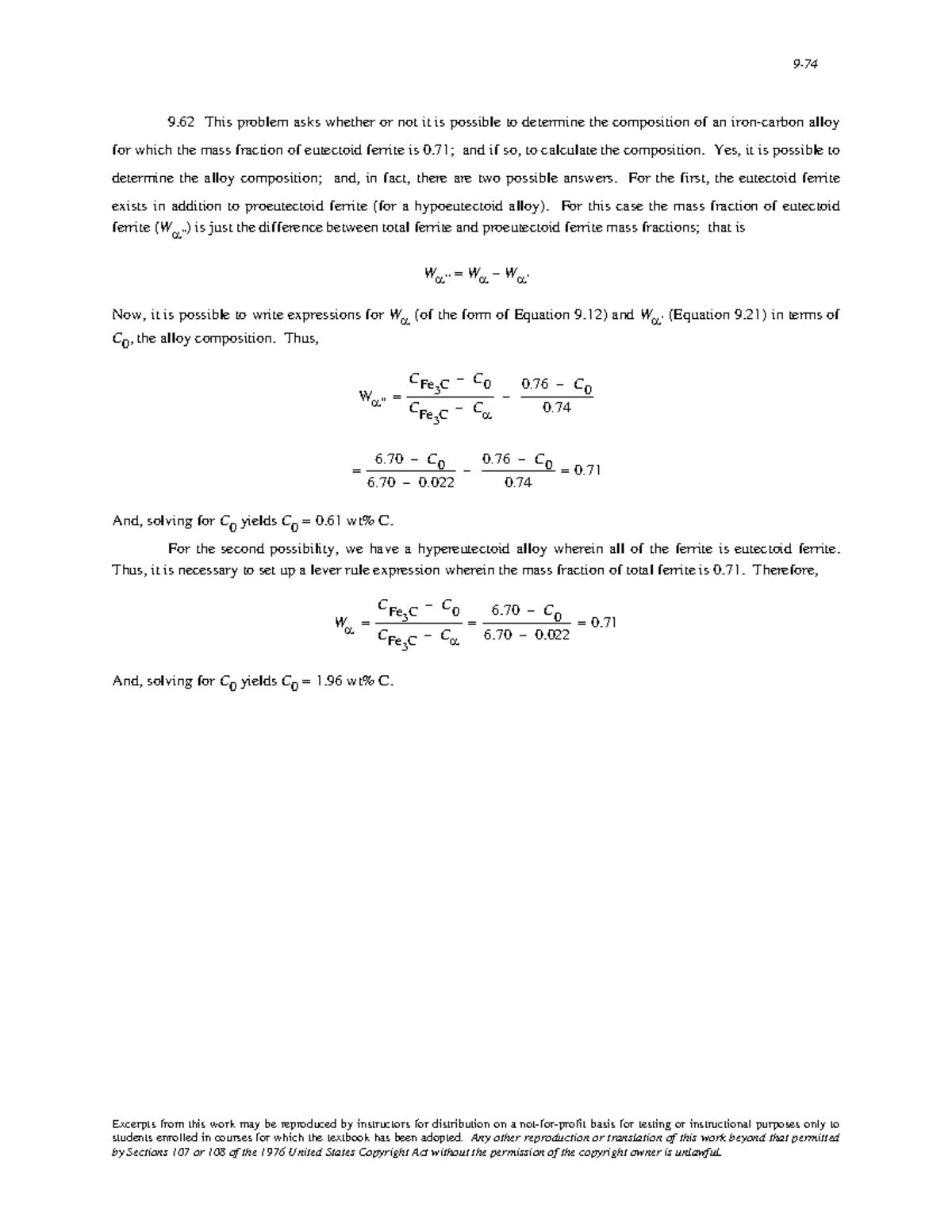 Callister Chapter 9 Solutions Manual Addendum For 10th Edition Textbook ...