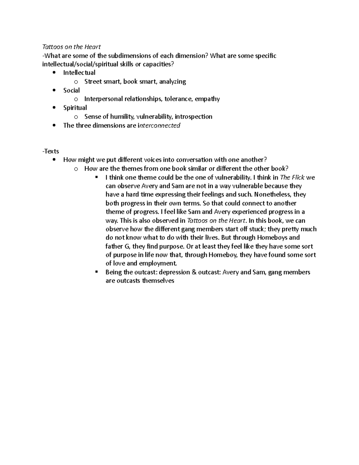 ADEN106001 (9:19) - lecture notes for class - Tattoos on the Heart are ...