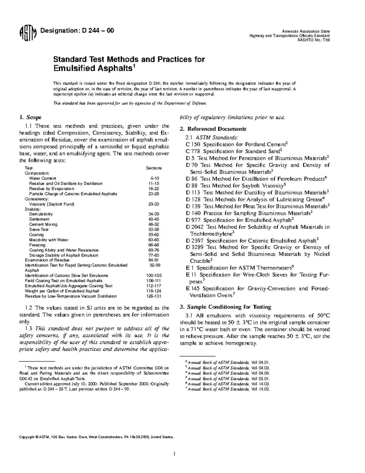 2011 090810260178 - Diseño de pavimentos - Designation: D 244 – 00 ...