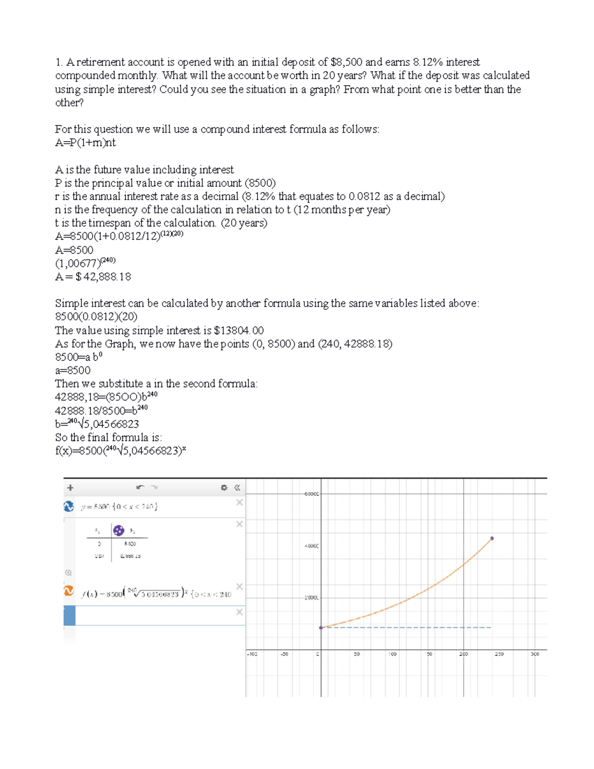 Written Assignment A Retirement Account Is Opened With An Initial