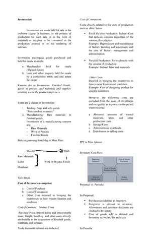 CFAS Assignment 3 - Presentation of Financial Statements - Points:10/ CFAS Assignment 3 - - Studocu