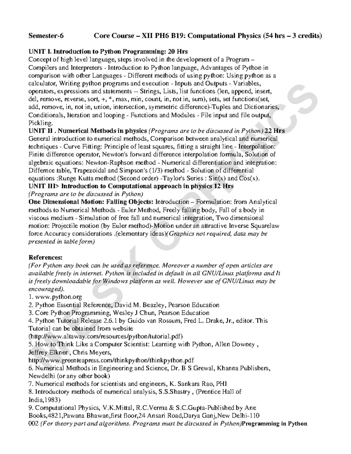 Notes python Notes to Send - Semester-6 Core Course – XII PH6 B19 ...