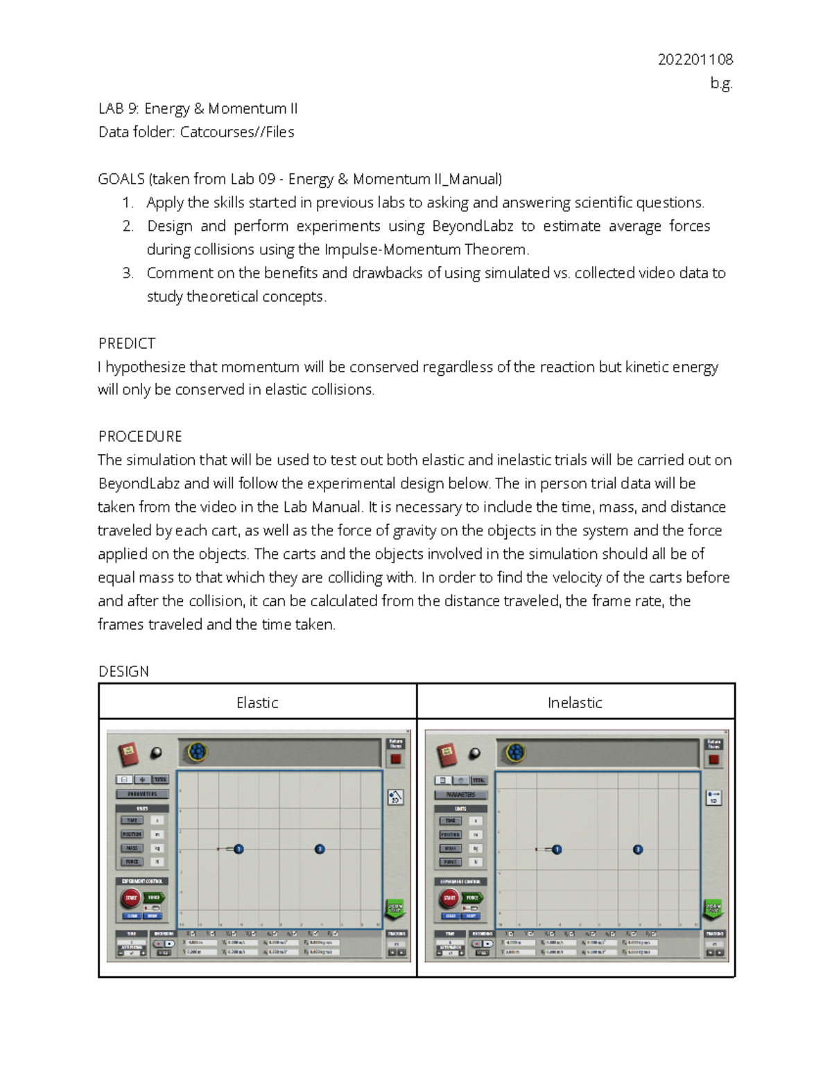 PHYS 018 L Lab 9 - phys 018 lab report lab notebook 9 upload taken during fall 2022 with toni ...