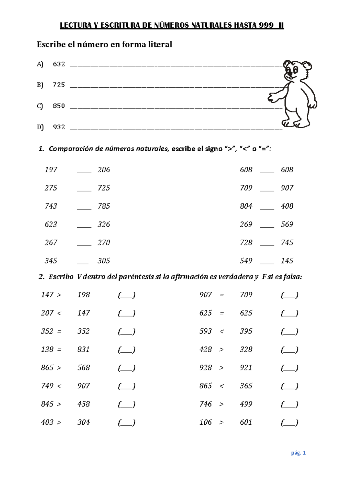 12-06-24 Lectura Y Escritura DE Números Naturales Hasta 999 II 240611 ...