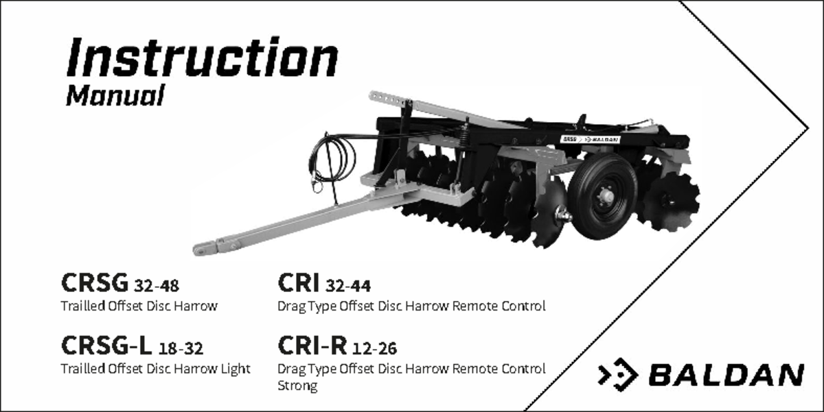 CRSG 32 48 Instruction Manual 1 - Instruction Manual Trailled Offset ...