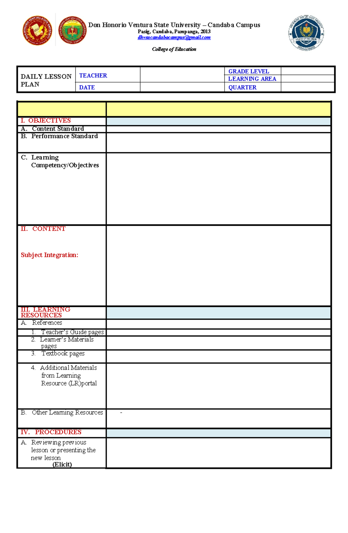 Lesson-Plan - Thanks - Pasig, Candaba, Pampanga, 2013 dhvsucandabacampus@gmail College of ...