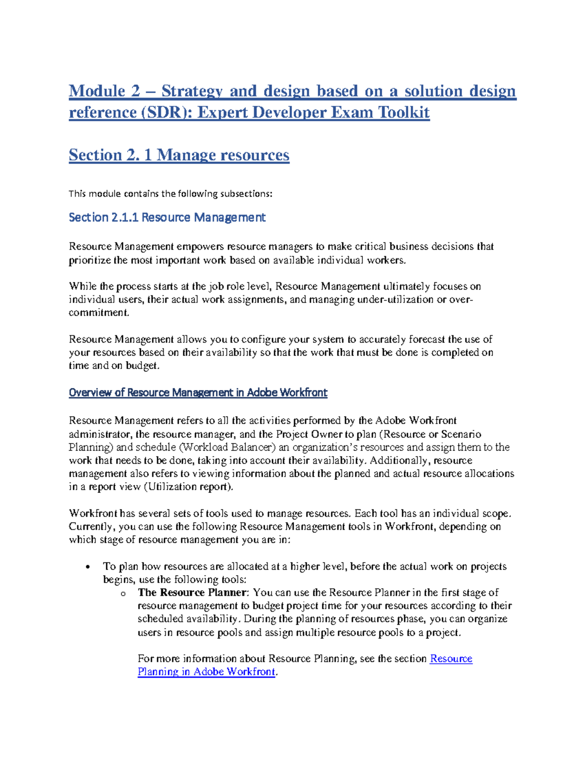 Ex Dev Toolkit 2 - implementaion notes - Module 2 – Strategy and design ...