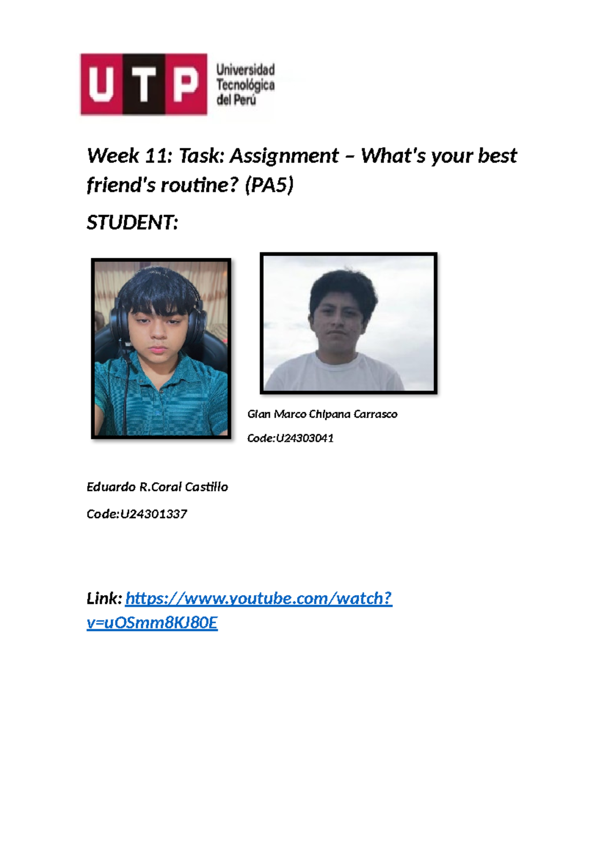 Task 11 (2).docx eduardo coral - Week 11: Task: Assignment – What's ...