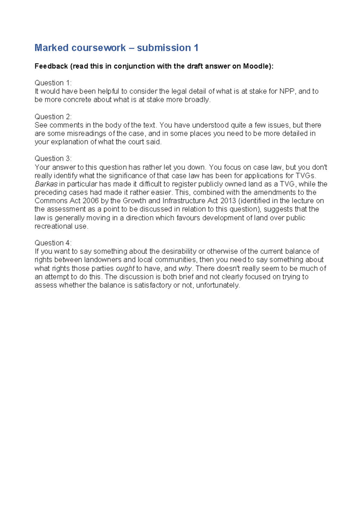 Student Assessment 01 (With Comments) - Marked coursework – submission ...