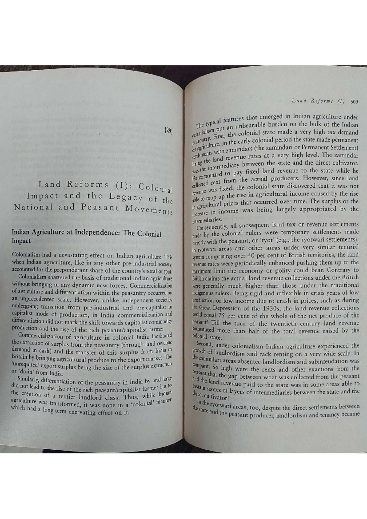 Land Reforms - Notes - Transition to the contemporary world - Studocu