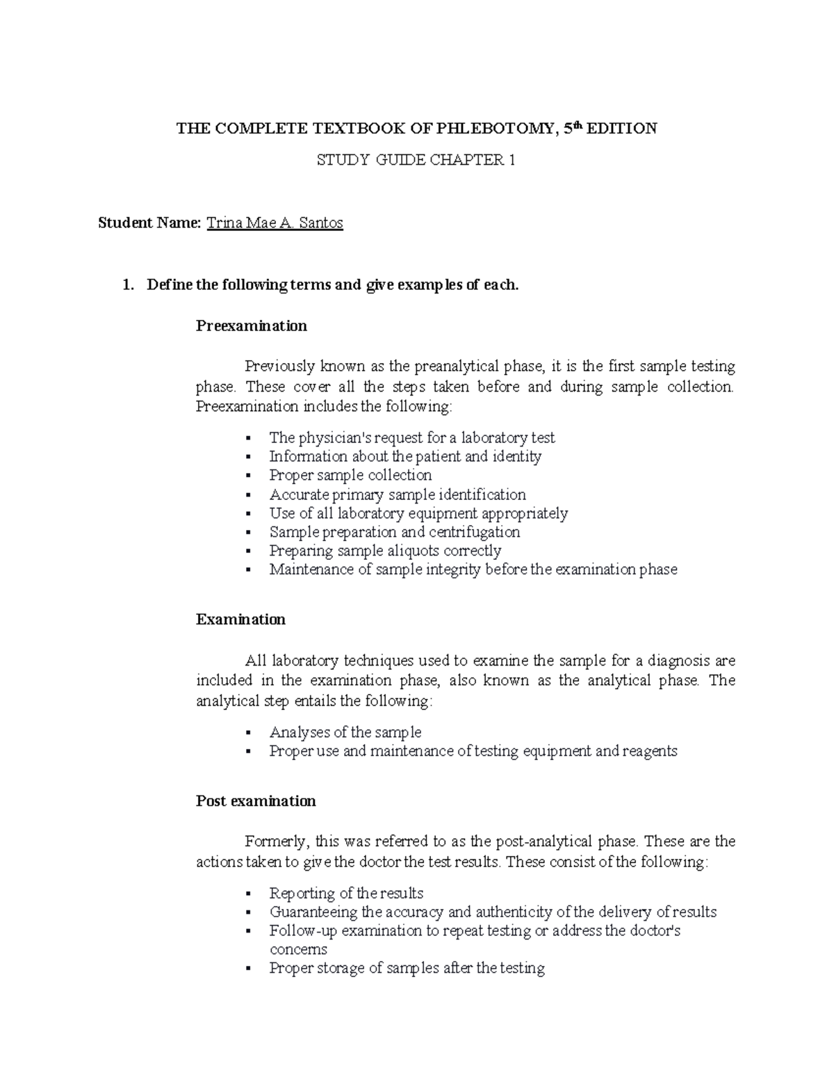 Introduction to Phlebotomy - THE COMPLETE TEXTBOOK OF PHLEBOTOMY, 5th ...