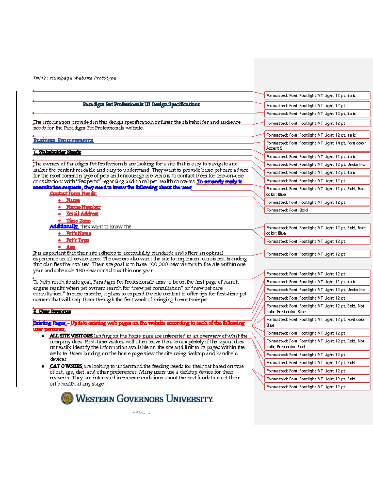 UI. Design Paradigm Pet Professionals UI Design Specifications - TNM 2 ...