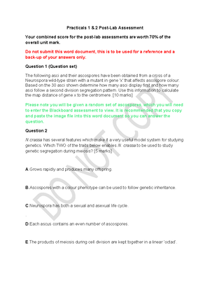 [Solved] 2 In the practical you have used high salt conditions as a ...