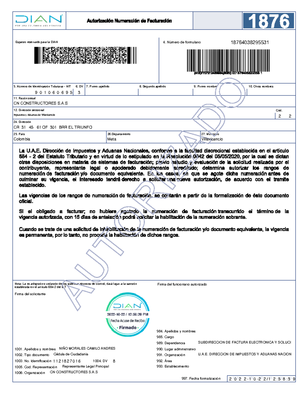 18764038295531 - español y fotos - Dirección Espacio reservado para la ...