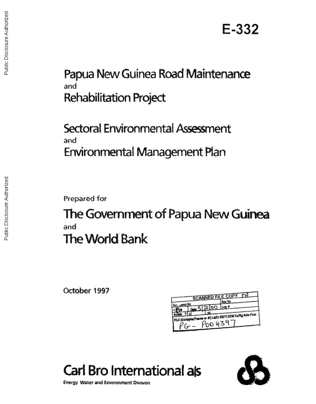 World Bank Document - EMP - Science Communication - Public Disclosure ...