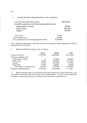 MADM Topic 6 Tute Solutions (Part 1) - TUTORIAL SOLUTION Topic 6 (Part I) Question 6- It is true ...