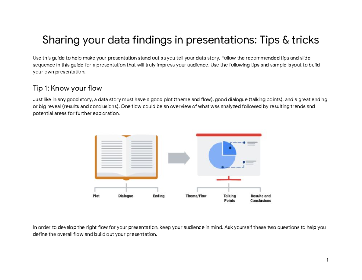 Sharing data findings in presentation - Sharing your data findings in ...