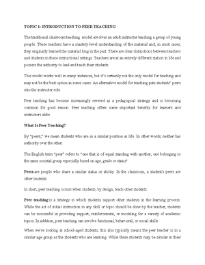 Topic 8 - peer teachings - TOPIC 8: USE OF MEDIA TO ENHANCE TEACHING ...