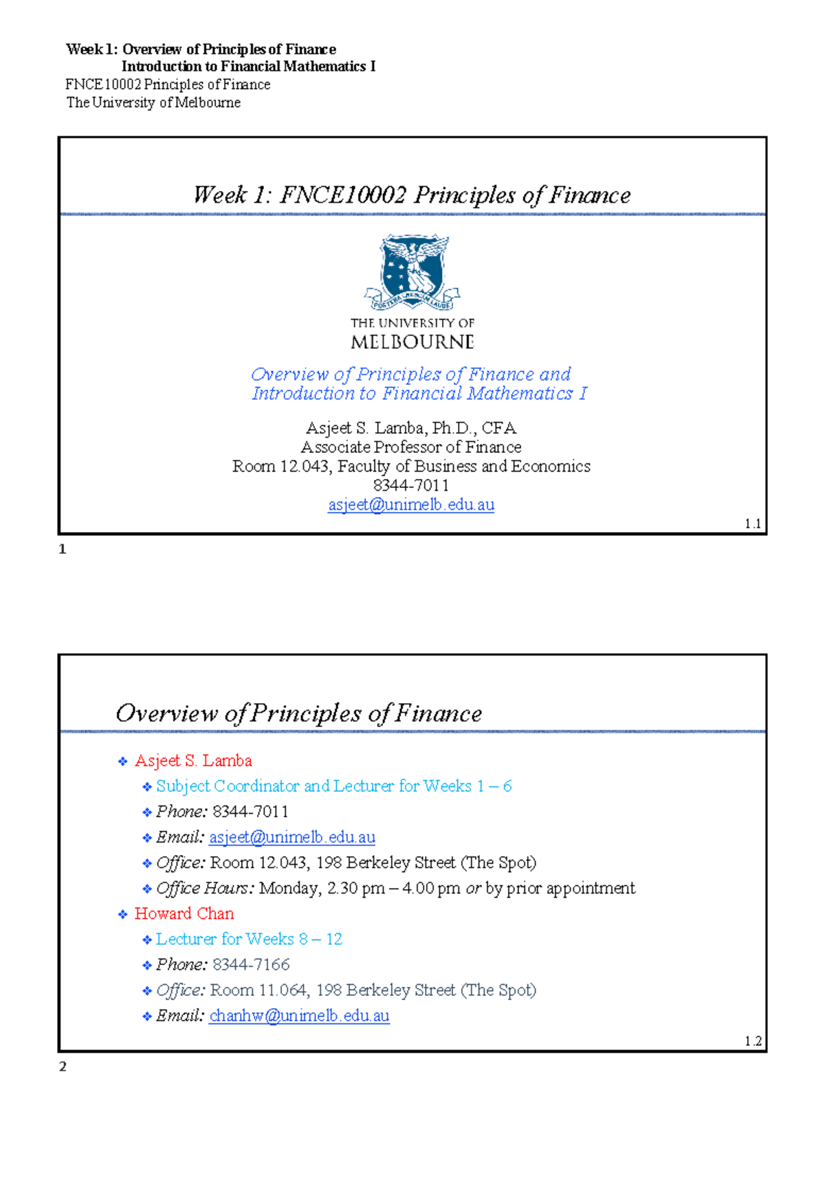 Lec01-Financial Math - Warning: TT: undefined function: 32 Introduction ...