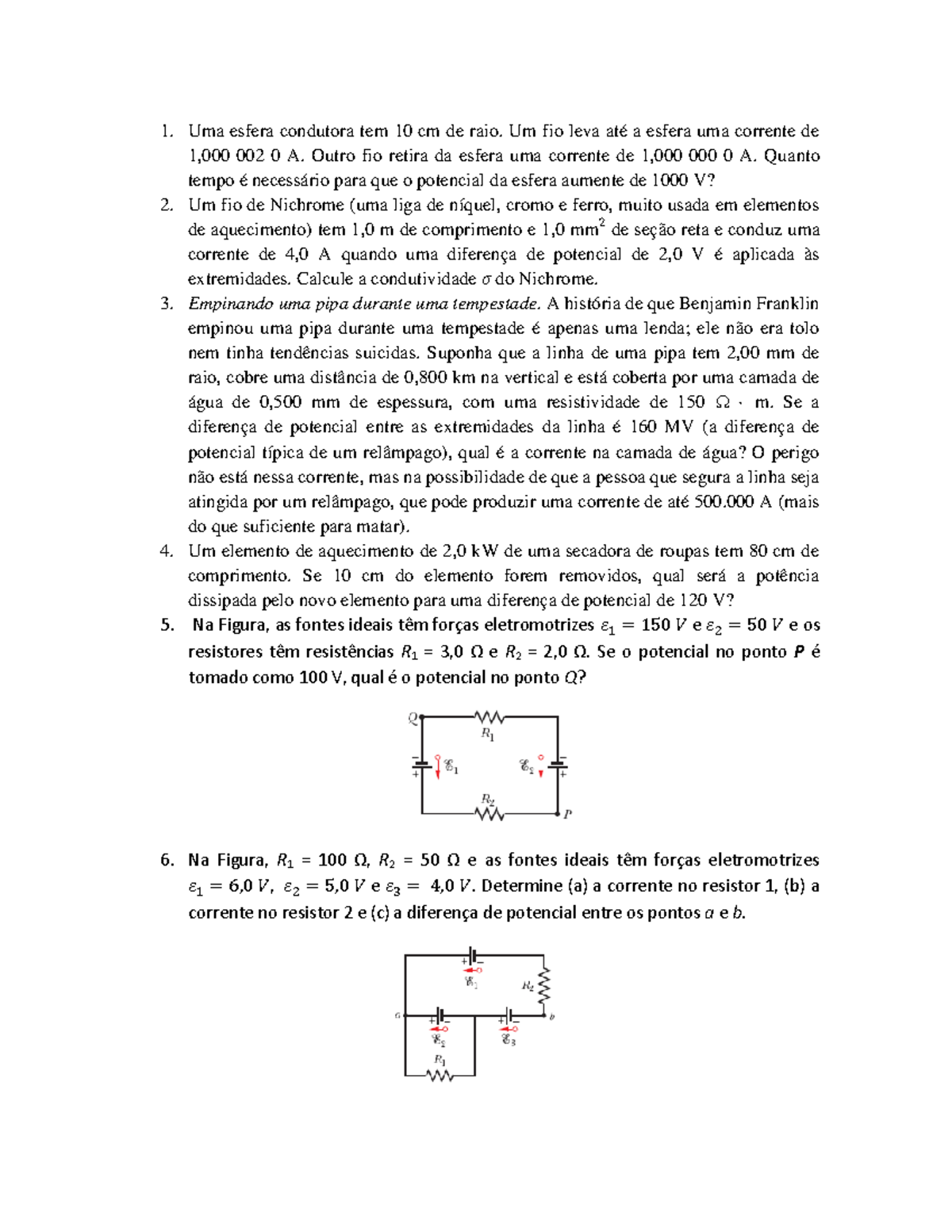 Lista corrente resistencia circuitos - Warning: TT: undefined function: 32 Warning: TT ...