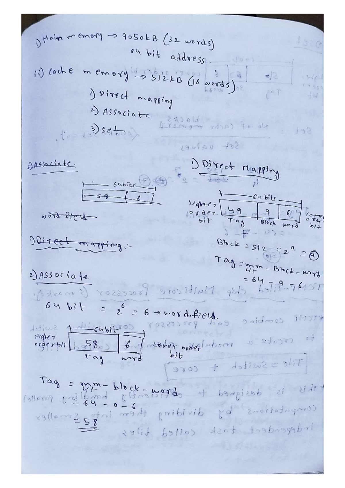 MCA Unit-2,3 - Modern computer architecture - i) Main memory 9050KB (32 ...
