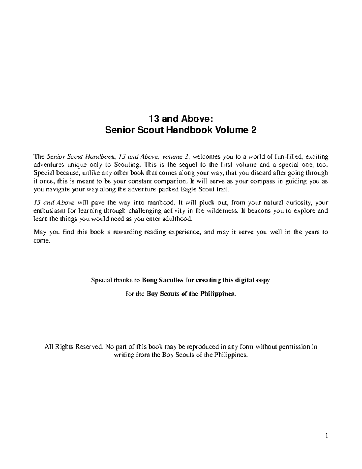 notes hyhfdgdsfgm - 13 and Above: Senior Scout Handbook Volume 2 The ...