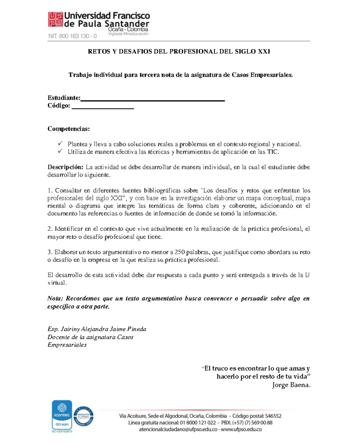 Retos del profesional del siglo XXI - RETOS Y DESAFIOS DEL PROFESIONAL ...