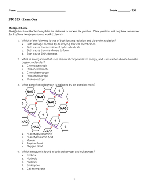 Lab Practical 1 identification List - BIO 203 Practical Exam #1 ...