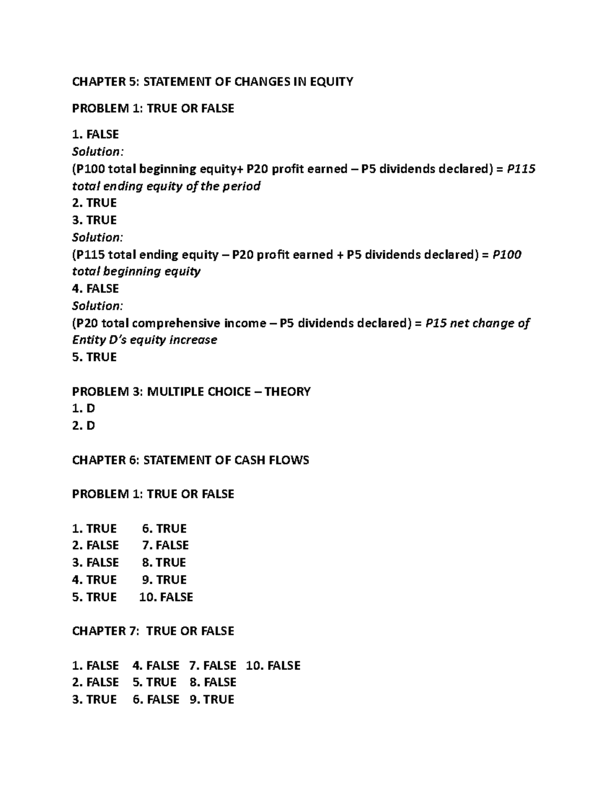 Chapter 5 - Just a lecture note - CHAPTER 5: STATEMENT OF CHANGES IN ...