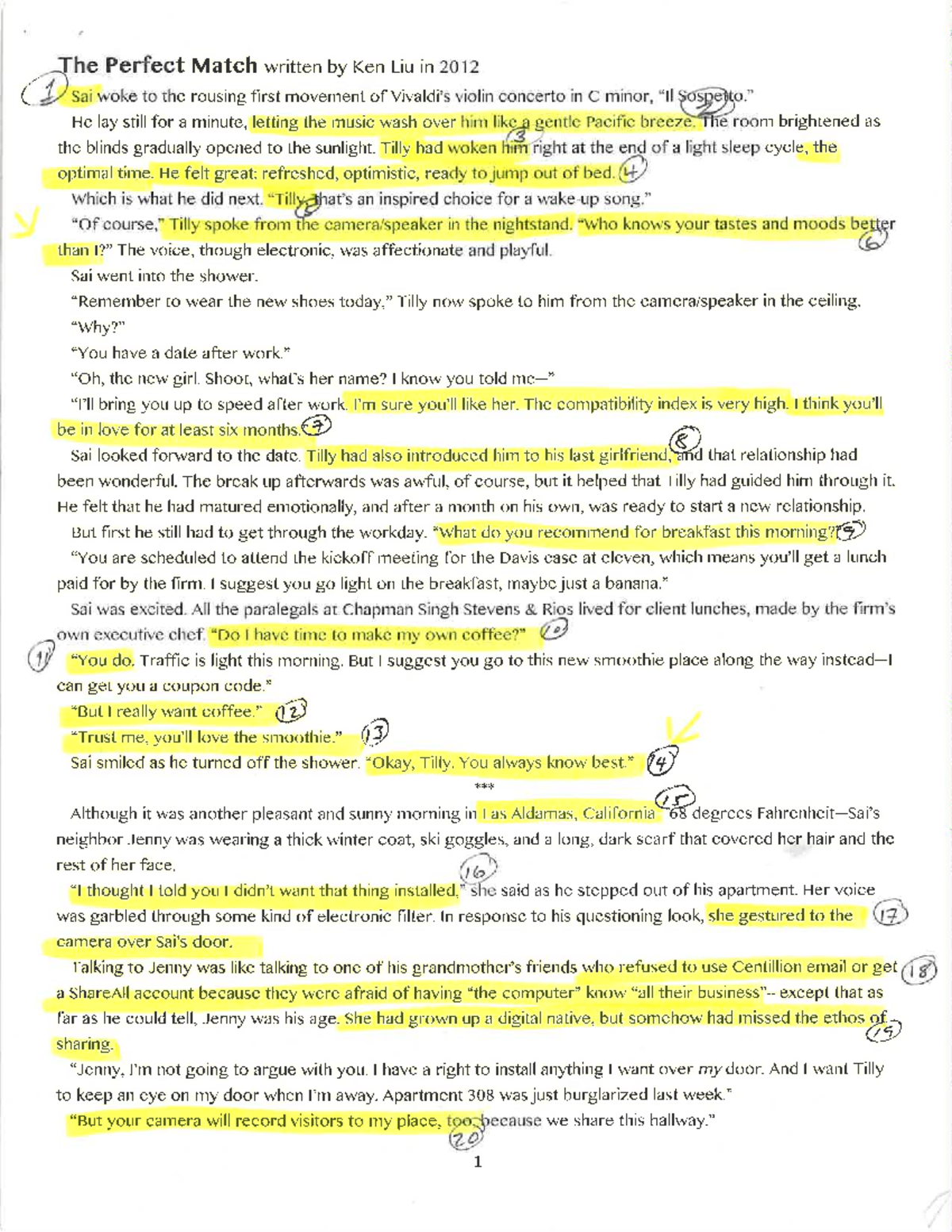 Perfect match - its homework - 110 - Studocu