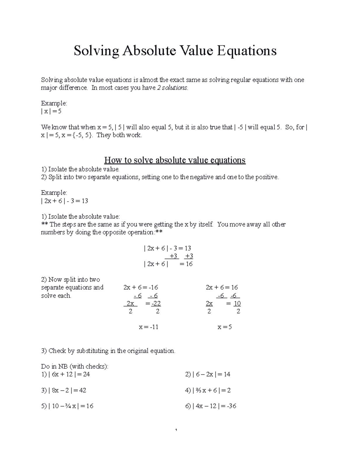 Mm3notessolvingabsolutevalueequationsandinequalities - Solving Absolute ...